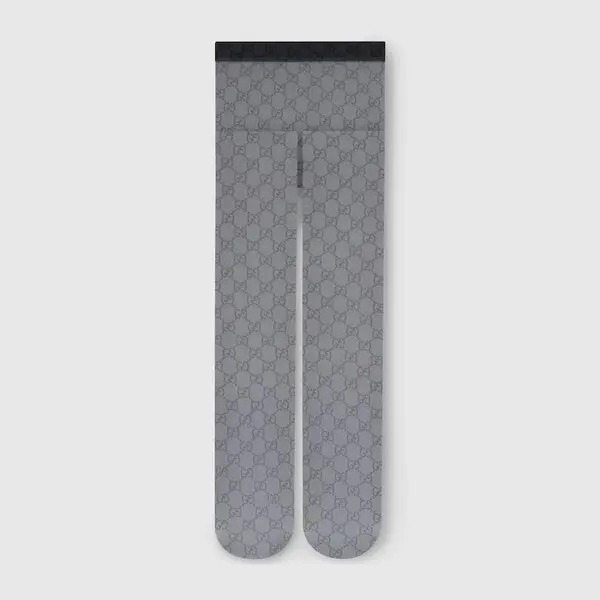 Gucci Gg Printed Tights - Black