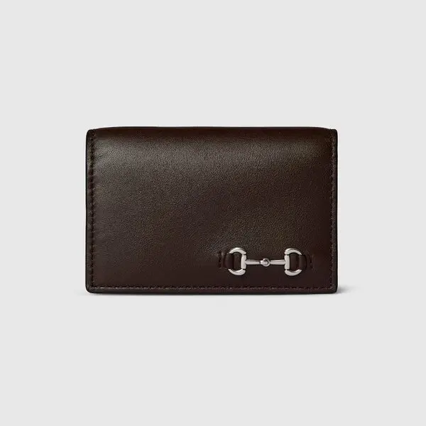 Gucci Long Card Case With Horsebit - Brown