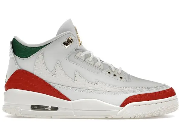 JORDAN 3 Retro El Vuelo Sneakers - Summit White/metallic Gold/pine Green