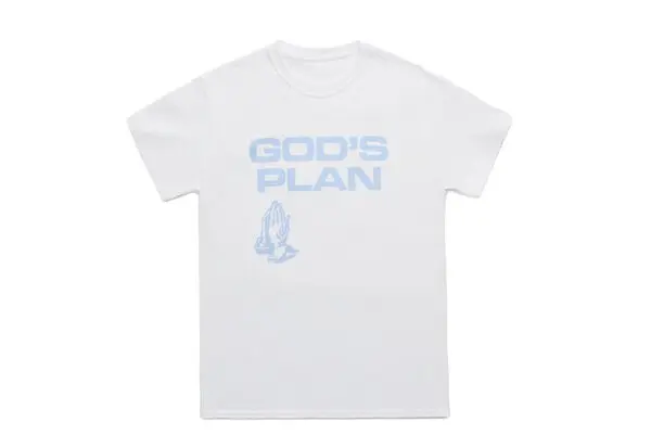 DRAKE God's Plan T-shirt - White