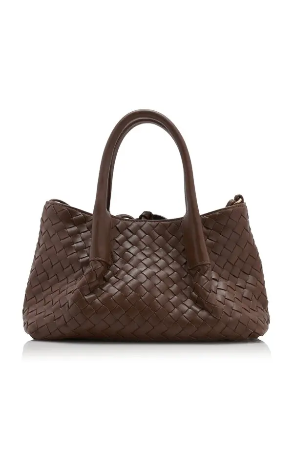 Bottega Veneta Pinacoteca Intrecciato Leather Tote Bag - Brown