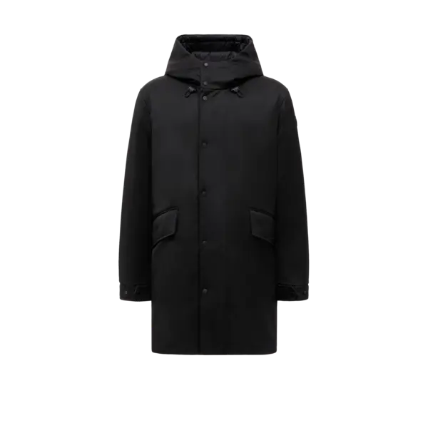 Moncler Merri Reversible Wool Hooded Long Down Jacket