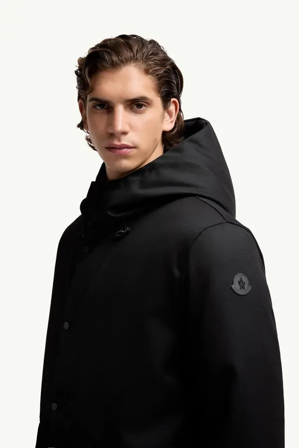 Moncler Merri Reversible Wool Hooded Long Down Jacket