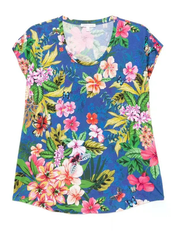 Johnny Was Bobbie Crop Set - Blue