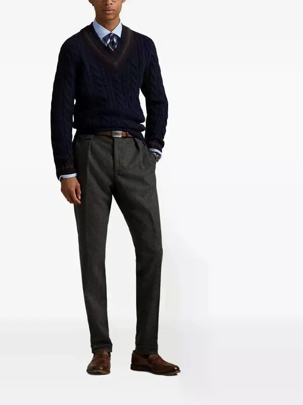 Polo Ralph Lauren Cable-knit V-neck Sweater