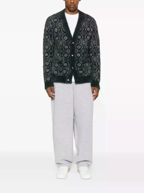 Casablanca Logo-pattern V-neck Cardigan