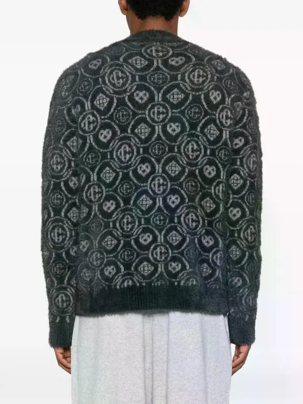 Casablanca Logo-pattern V-neck Cardigan