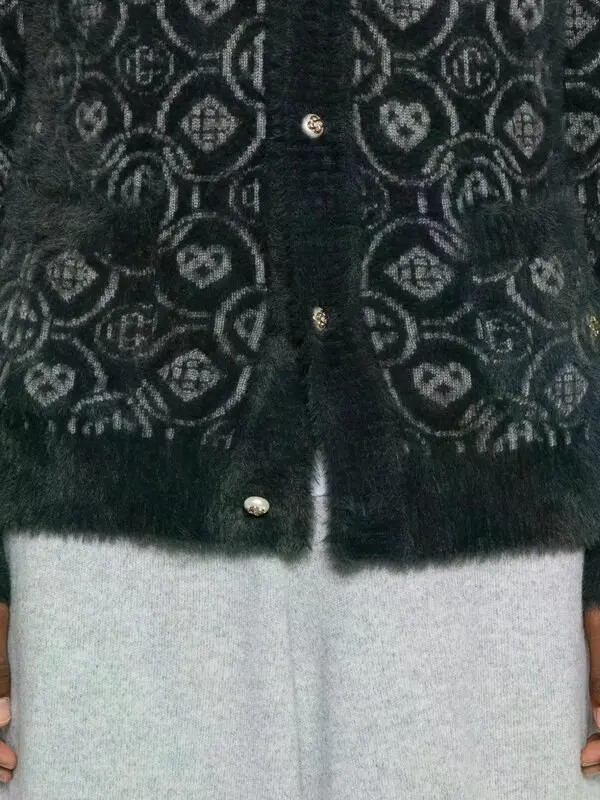Casablanca Logo-pattern V-neck Cardigan