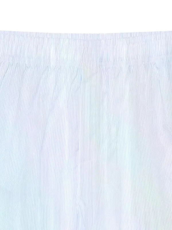AMI Paris Striped Pyjama Shorts