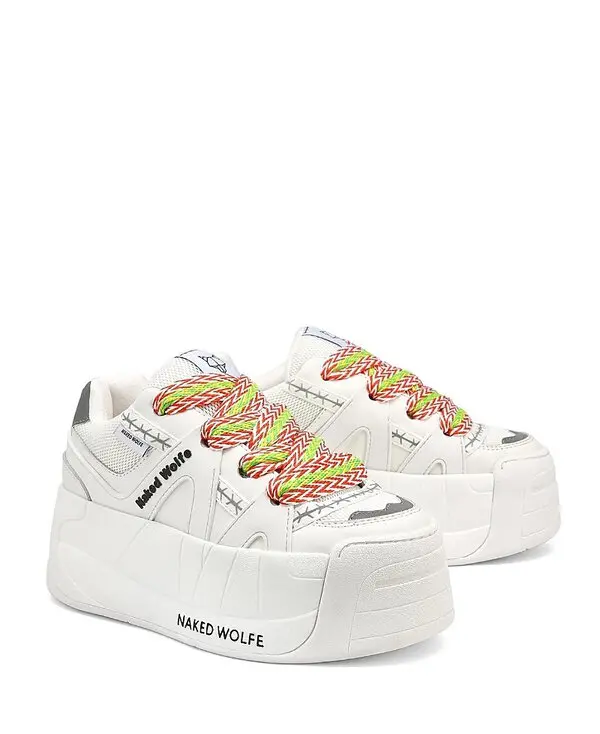 NAKED WOLFE Slider Sneakers - White