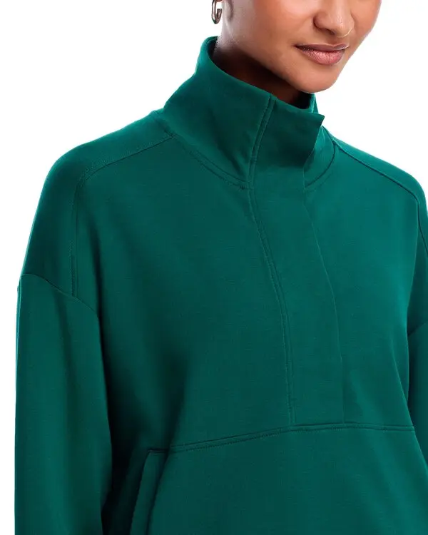 Aqua Henley Sweatshirt - Spruce