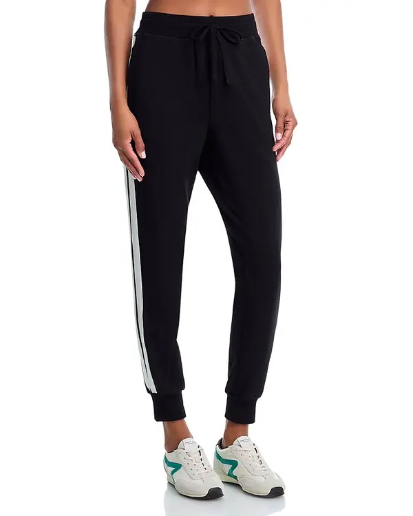 Aqua Racing Stripe Sweatpants Exclusive - Black