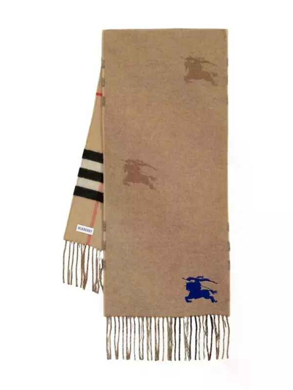 Burberry Ekd Fringed Scarf - Neutrals