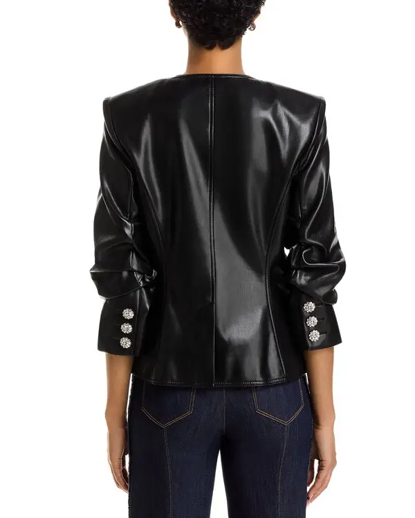Cinq À Sept Chris Faux Leather Jacket