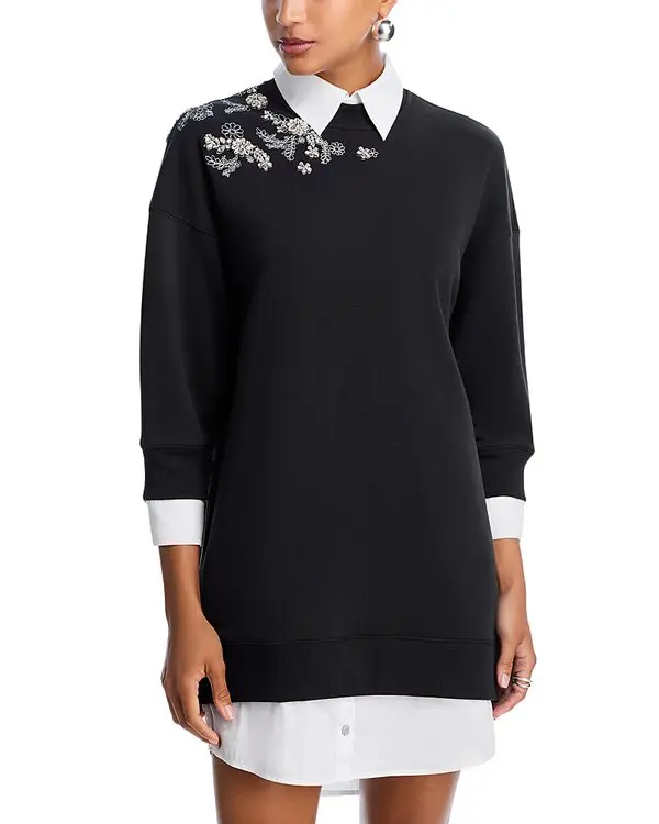 Cinq À Sept Justina Sweater Overlay Dress