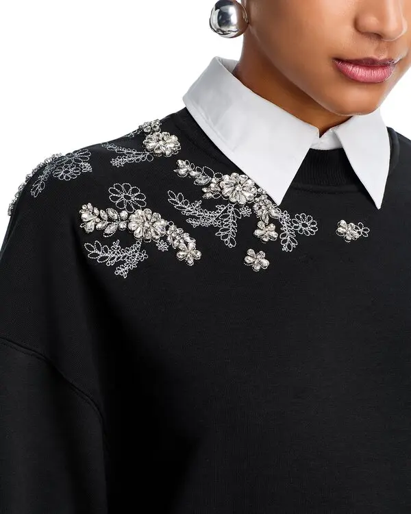 Cinq À Sept Justina Sweater Overlay Dress