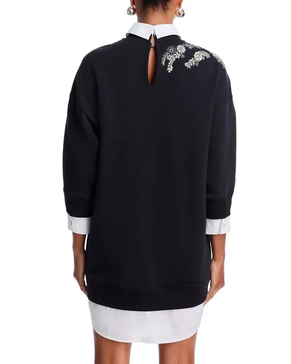 Cinq À Sept Justina Sweater Overlay Dress