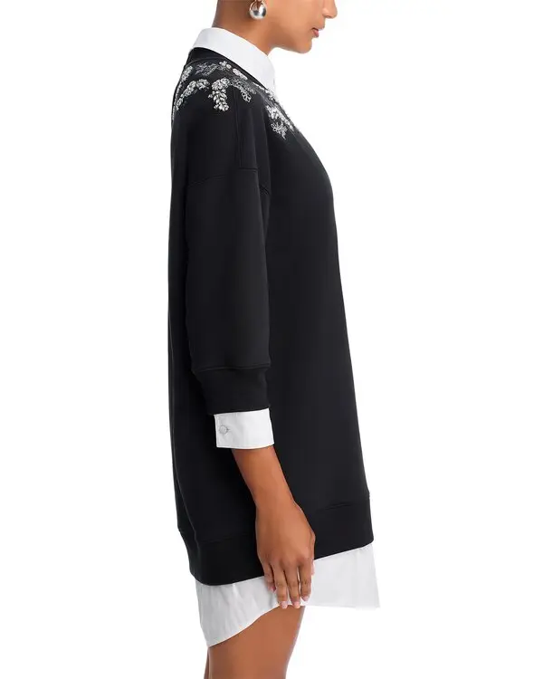 Cinq À Sept Justina Sweater Overlay Dress
