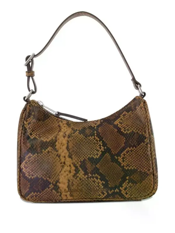 SAMSOE SAMSOE Sacima Snakeskin-effect Shoulder Bag - Brown