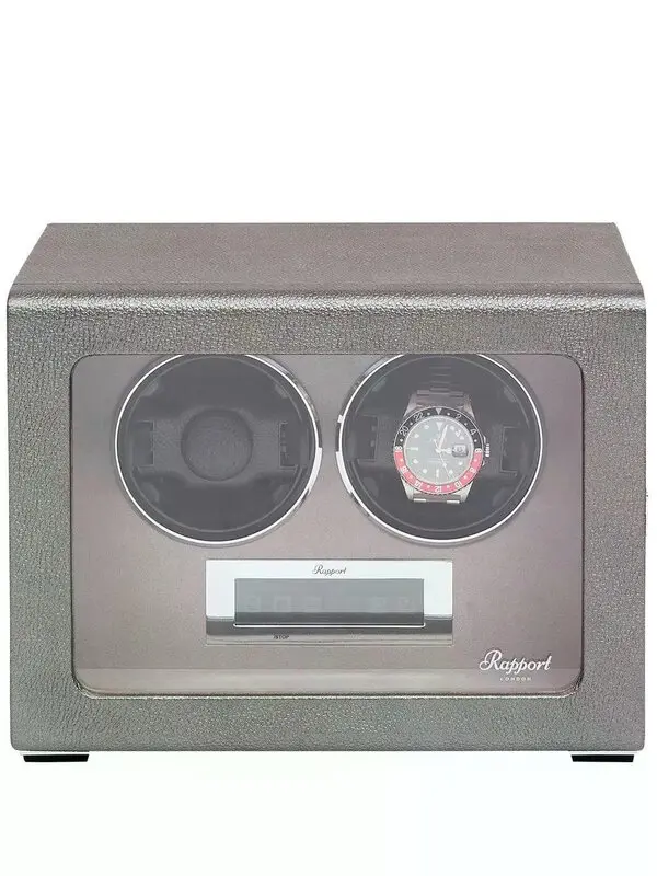 RAPPORT LONDON Quantum Duo Watch Winder - Silver
