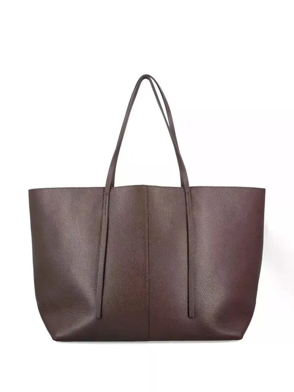 BY MALENE BIRGER Abilla Leather Tote Bag - Brown