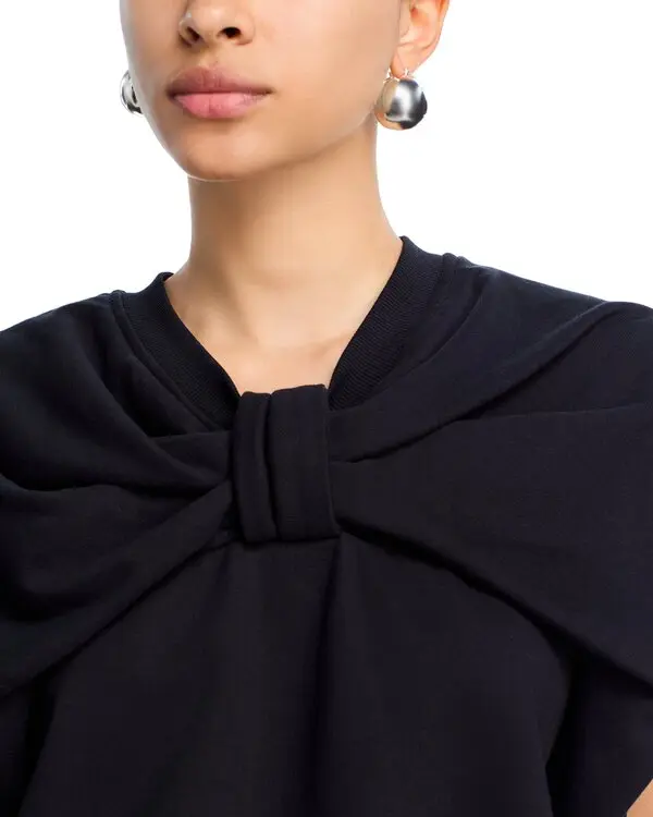 3.1 Phillip Lim Bow Drape Top - Black