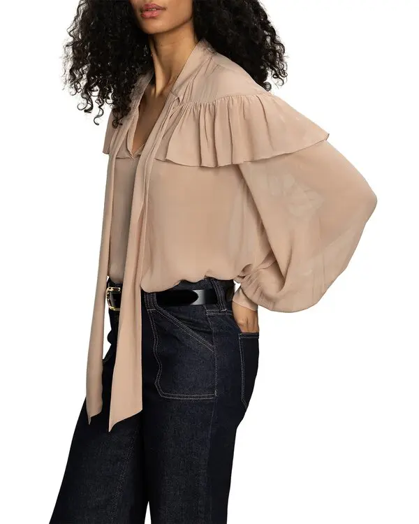 Sanctuary Fade Into You Ruffle Blouse