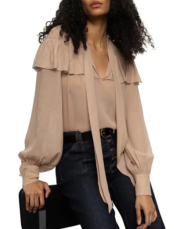 Sanctuary Fade Into You Ruffle Blouse
