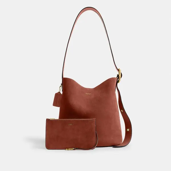COACH OUTLET Coach® Bleecker Bucket Bag - Brass/clay
