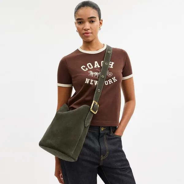 COACH OUTLET Coach® Bleecker Bucket Bag - Brass/olive