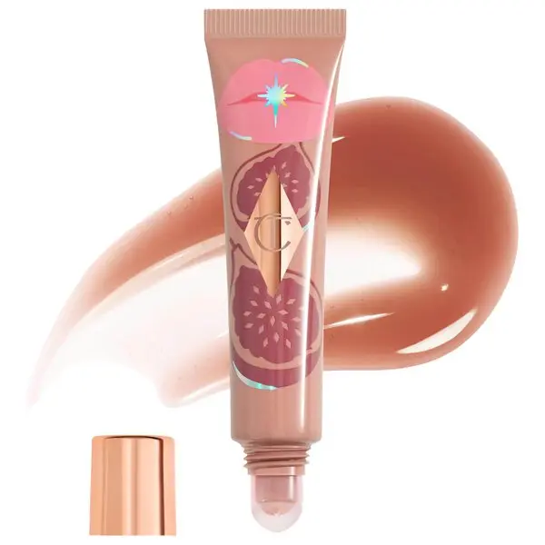 Charlotte Tilbury Unreal Lips Healthy Glow Nectar Lip Oil With Hyaluronic Acid And Vitamin E - Juicylicious Candy Fig