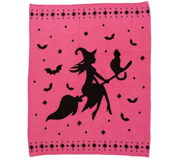 BERKSHIRE BLANKET Berkshire Halloween Icon Jacquard Plush Throw - One-color