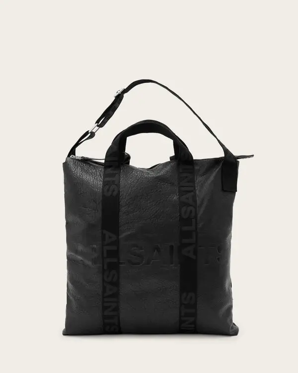ALLSAINTS Kei Leather Multi-use Backpack - Black