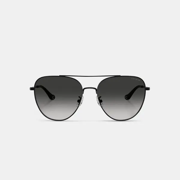 COACH Metal Pilot Sunglasses - Black