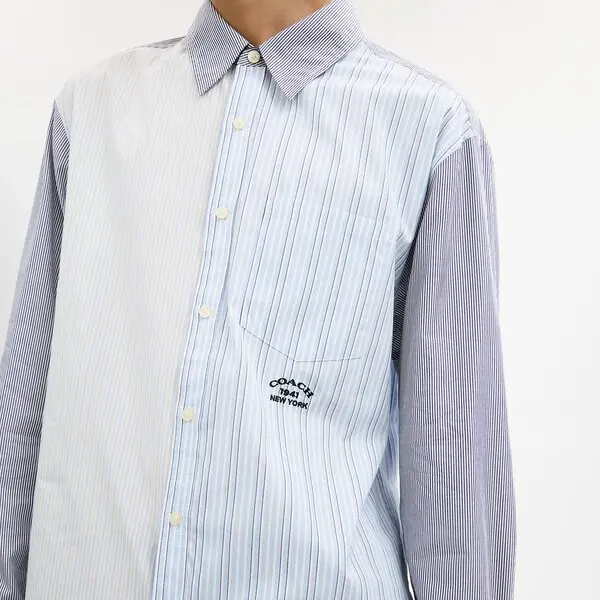 COACH Mashup Stripe Shirt