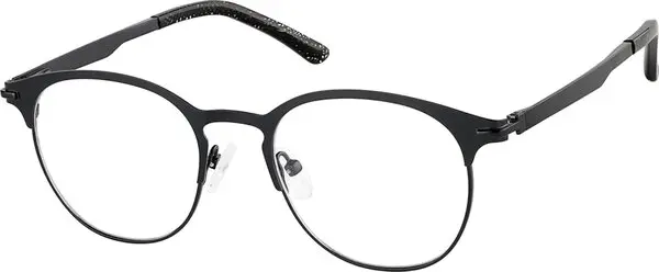 Zenni Browline Eyeglasses Full Rim Frame - Black
