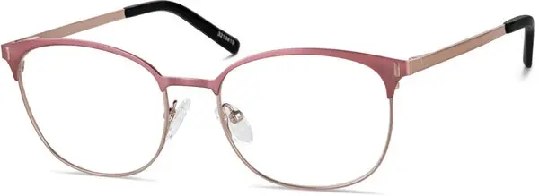 Zenni Browline Full Rim Eyeglasses - Pink