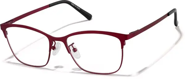 Zenni Browline Eyeglasses Frame - Red