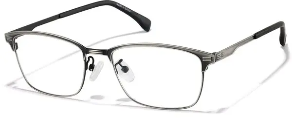 Zenni Browline Eyeglasses - Silver And Gray