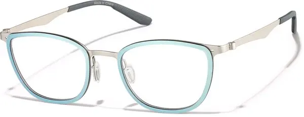 Zenni Rectangle Full Rim Frame Glasses - Blue