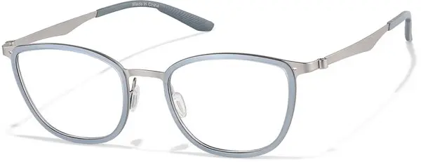 Zenni Rectangle Full Rim Frame Glasses - Gray