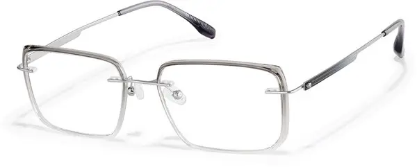 Zenni Rectangle Full Rim Frame - Gray