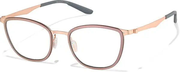 Zenni Rectangle Full Rim Frame Glasses - Purple