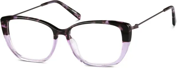 Zenni Rectangle Full Rim Frame - Purple
