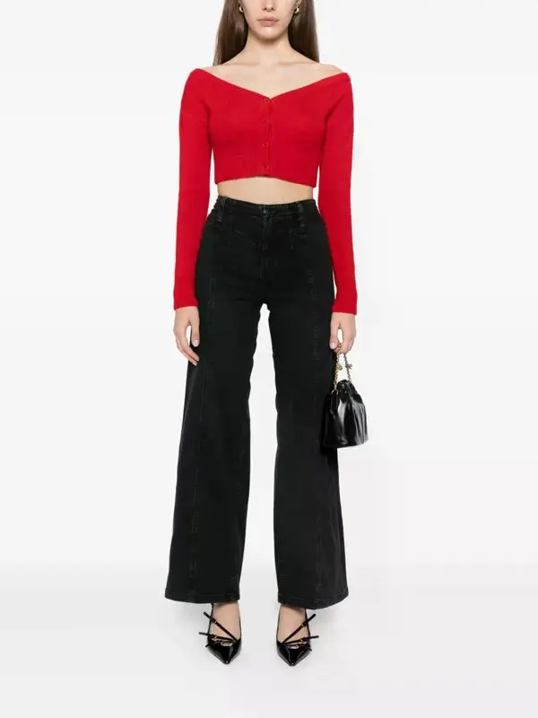 Free People Libre Wide-leg Jeans - Black