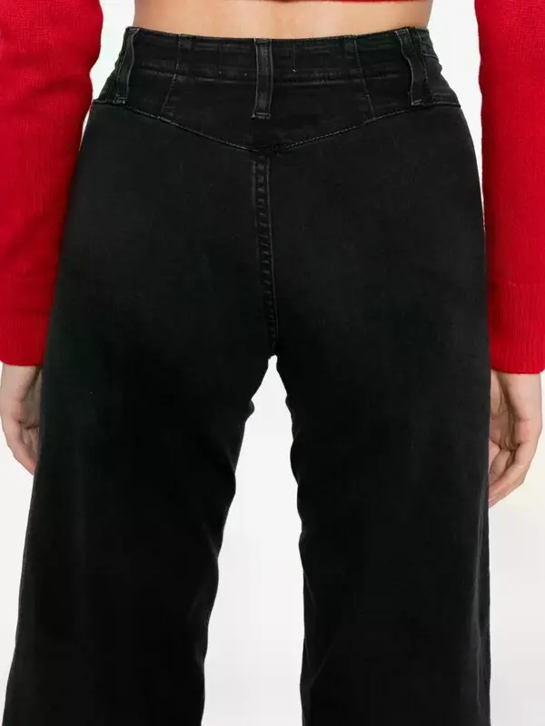 Free People Libre Wide-leg Jeans - Black