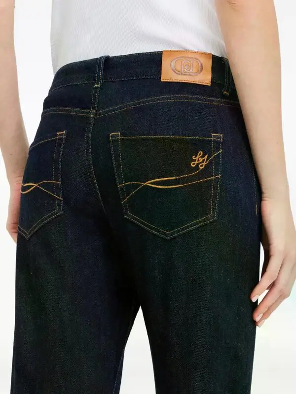 Liu Jo Logo Embroidered Jeans
