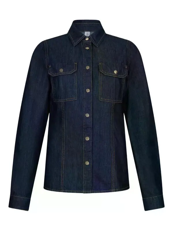 Liu Jo Contrast-stitching Denim Shirt