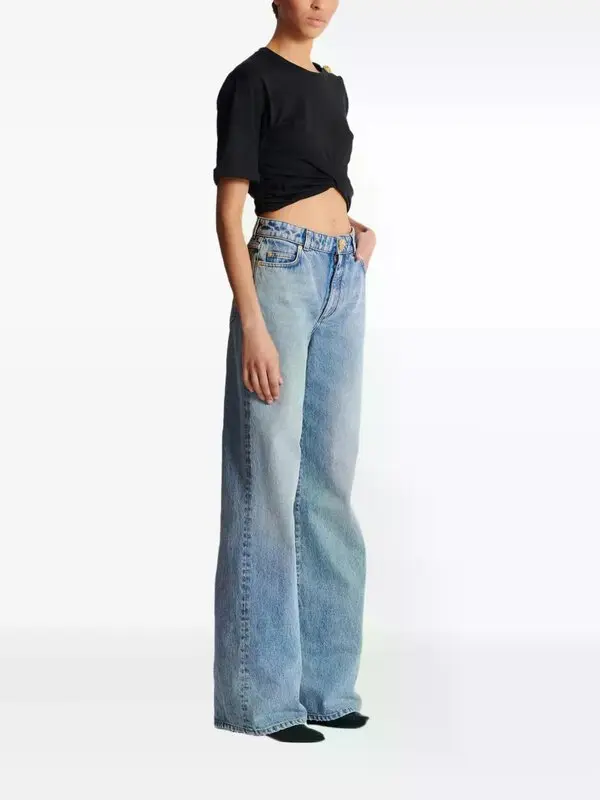 Balmain Faded Wash Jeans - Blue