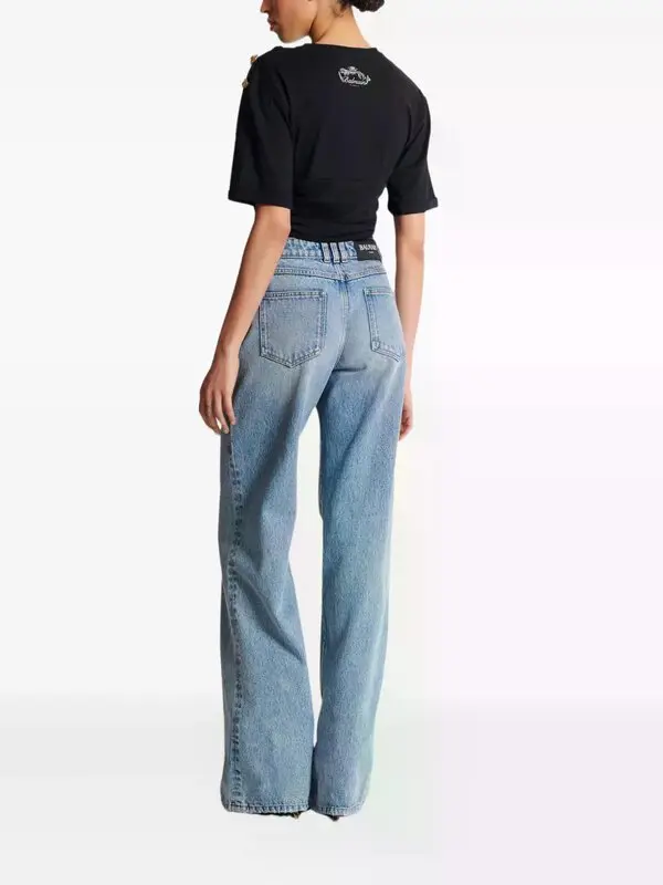 Balmain Faded Wash Jeans - Blue
